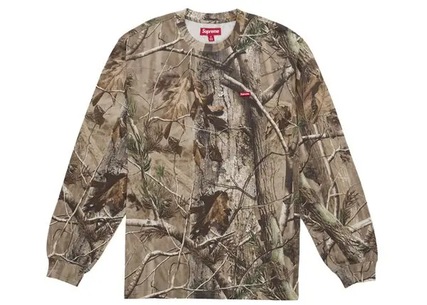 Supreme Small Box Long Sleeve Tee Shirt Realtree Camo - Realtree Ap Camo