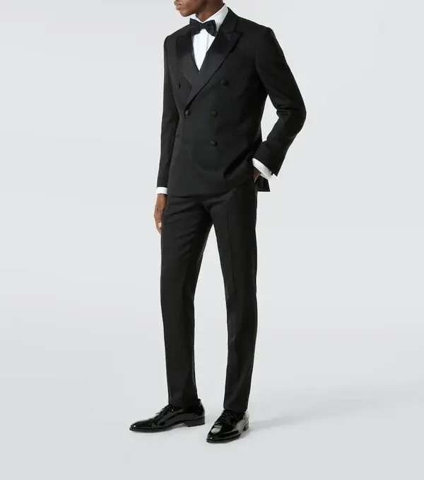 LARDINI Double-breasted Wool Tuxedo