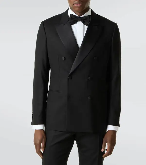 LARDINI Double-breasted Wool Tuxedo