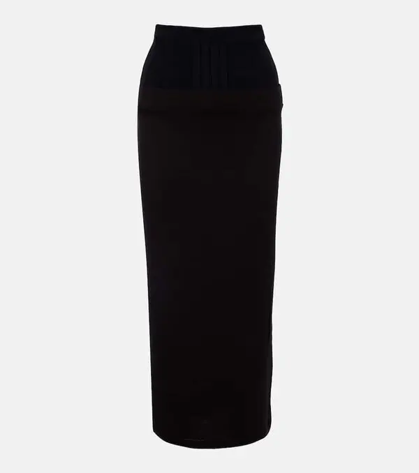 Attico Jersey Midi Skirt
