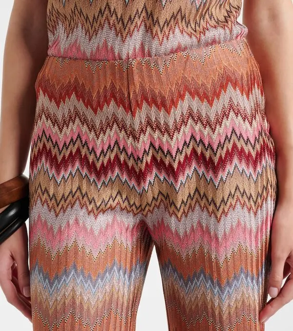 Missoni Zigzag High-rise Cropped Slim Pants