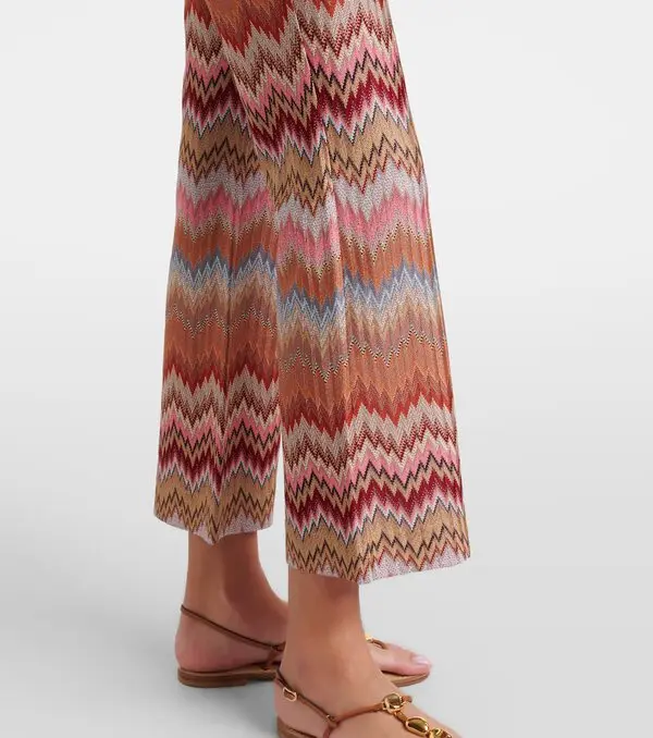 Missoni Zigzag High-rise Cropped Slim Pants