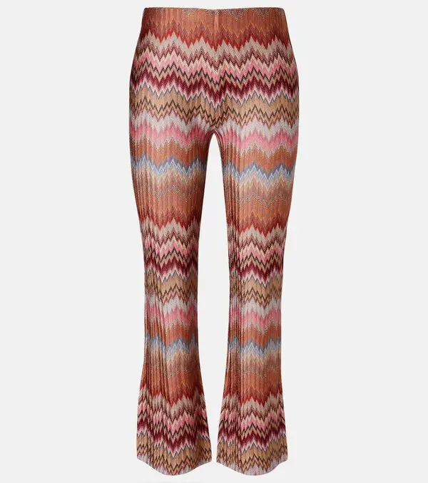 Missoni Zigzag High-rise Cropped Slim Pants - Multicoloured