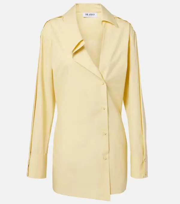 Attico Cotton Shirt Dress - Yellow