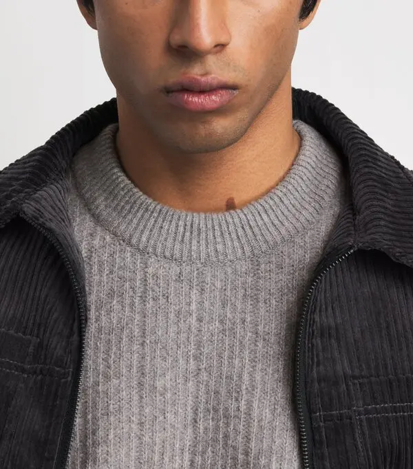 Oliver Peoples Merino Wool Burley Sweater - Grey