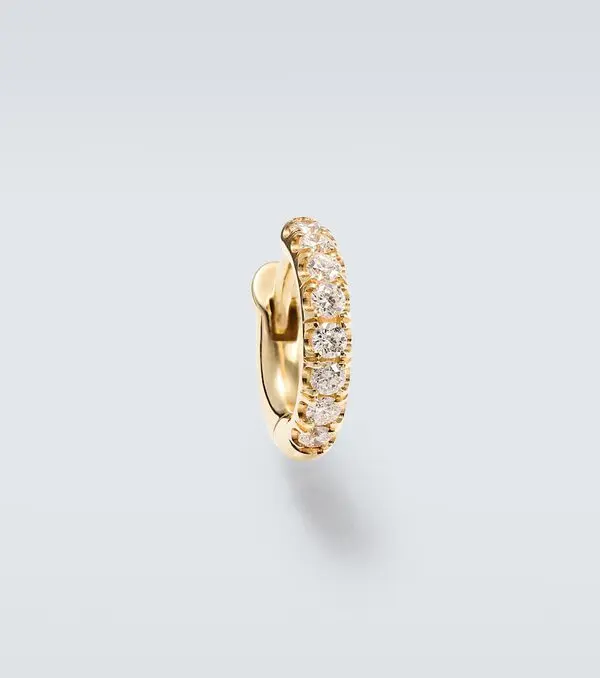 SPINELLI KILCOLLIN Micro Hoop Mini Single Earring With Diamonds - Gold