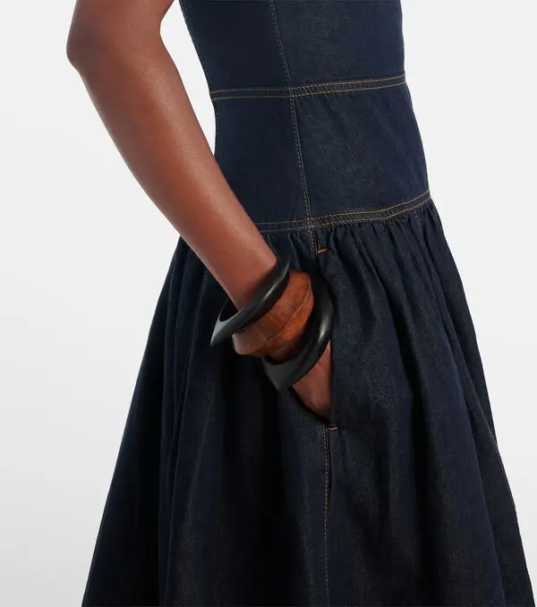 Zimmermann Denim Midi Dress - Blue