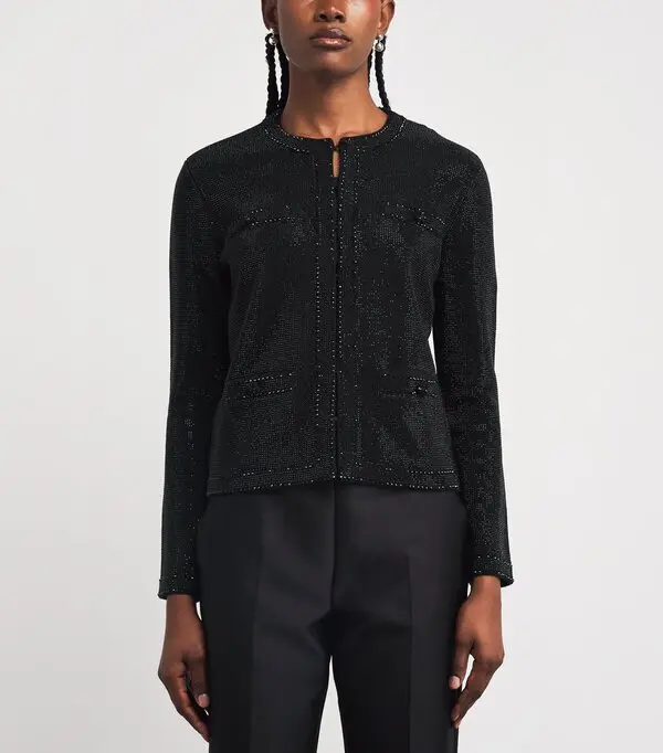 Tory Burch Wool-blend Embellished Kendra Cardigan
