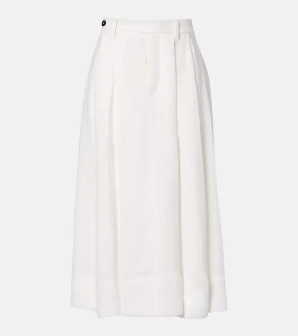 Brunello Cucinelli Mid-rise Midi Skirt