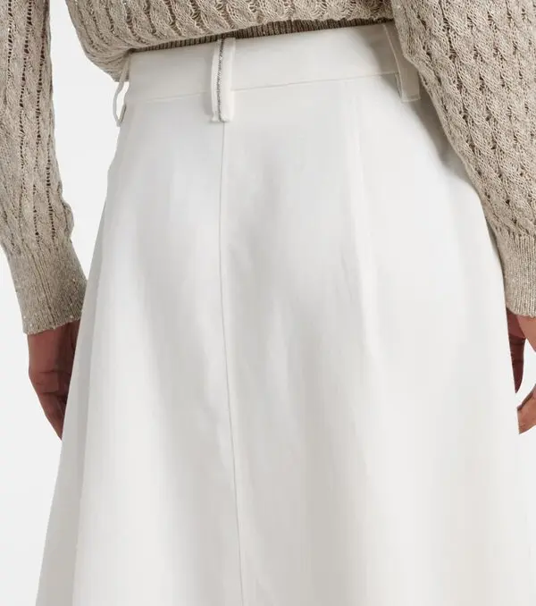Brunello Cucinelli Mid-rise Midi Skirt