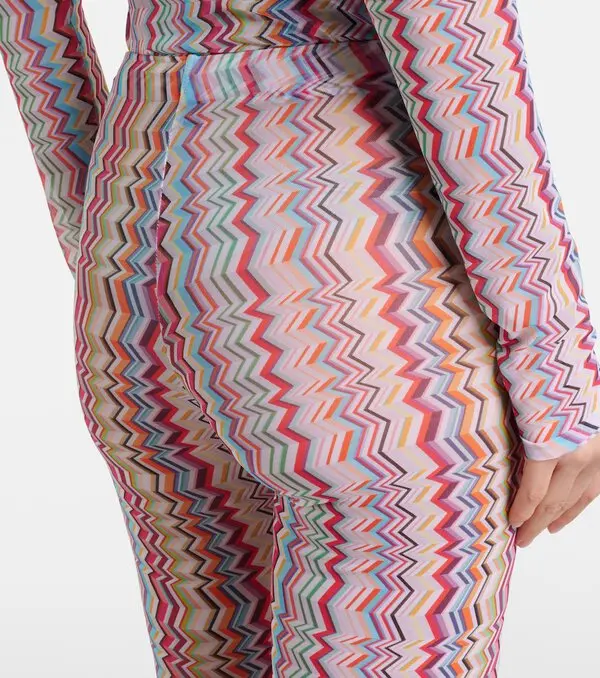 Missoni Zigzag High-rise Slim Pants - Multicoloured