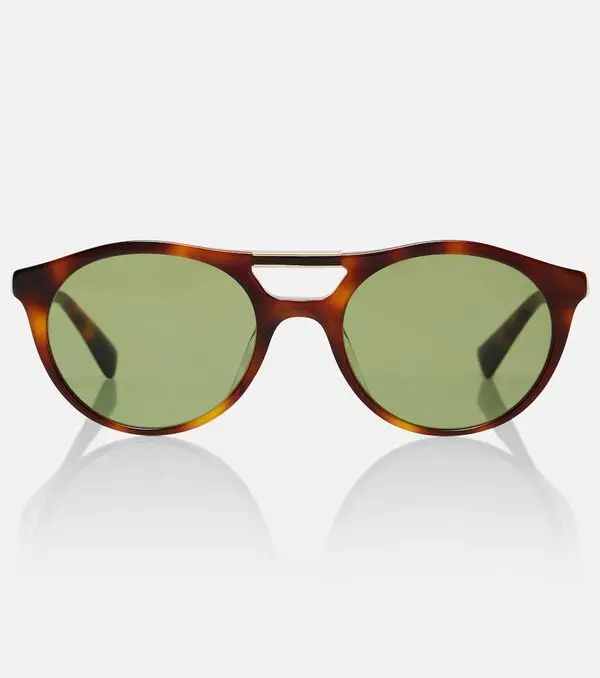 Brunello Cucinelli Sartorial Sunset Round Sunglasses