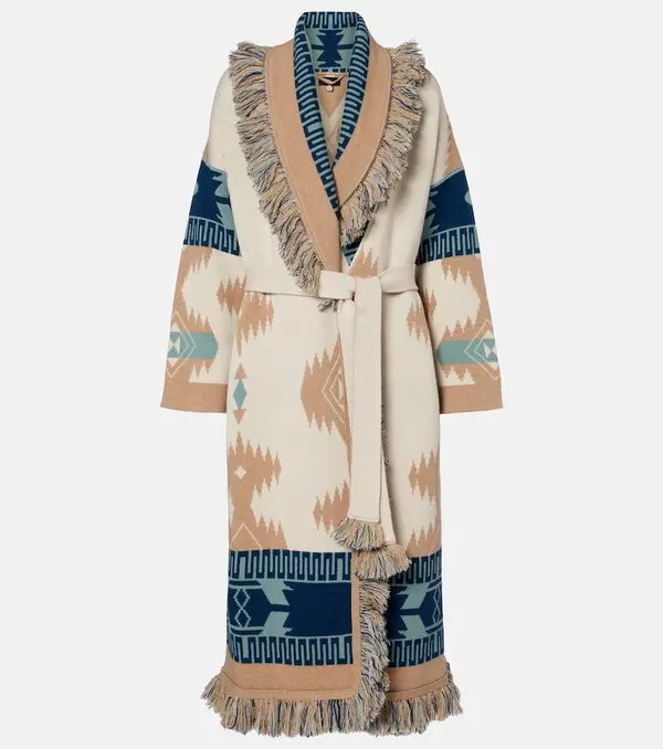 Alanui Icon Jacquard Virgin Wool Cardigan - Multicoloured
