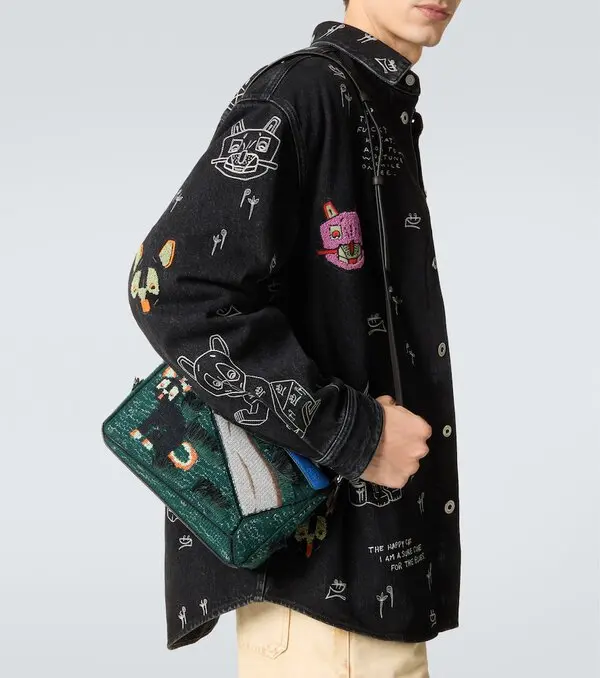 Loewe X Louis Wain Futurist Cat Puzzle Tote Bag - Multicoloured