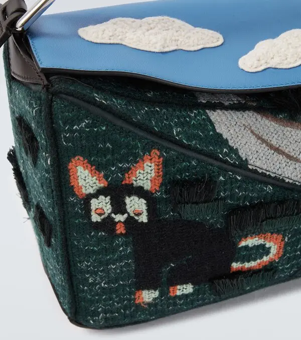 Loewe X Louis Wain Futurist Cat Puzzle Tote Bag - Multicoloured