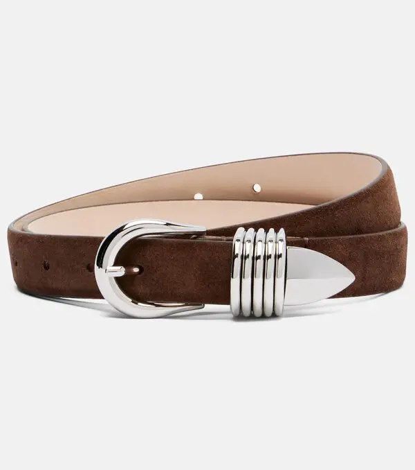 DEHANCHE Déhanche Hollyhock Suede Belt - Brown