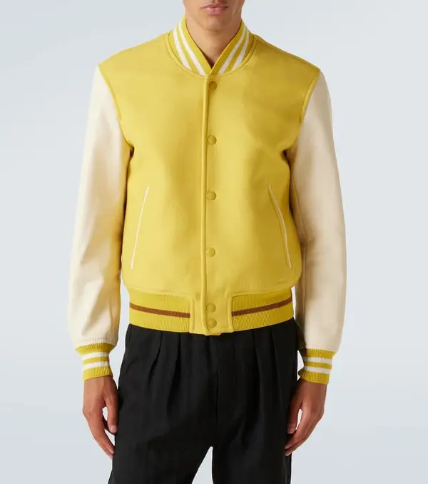 TOM FORD Wool And Leather Varsity Jacket