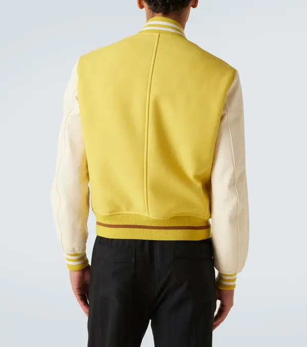 TOM FORD Wool And Leather Varsity Jacket