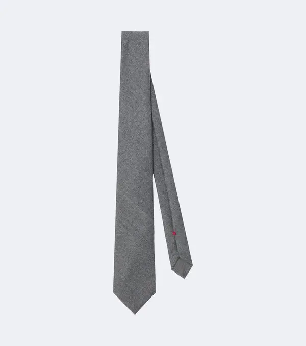 Brunello Cucinelli Virgin Wool Tie - Blue