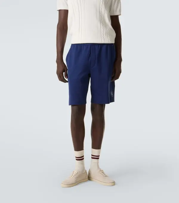 Brunello Cucinelli Cotton Shorts - Blue