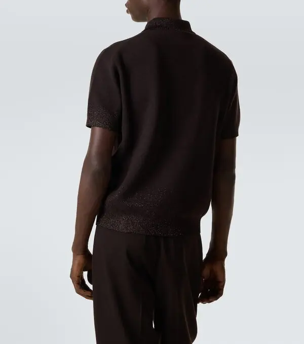 Gucci Interlocking G Wool-blend Polo Shirt