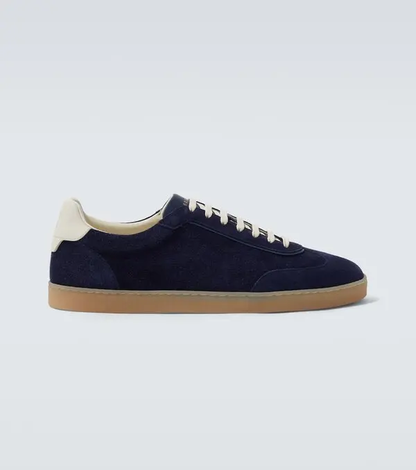 Brunello Cucinelli Suede Sneakers - Blue