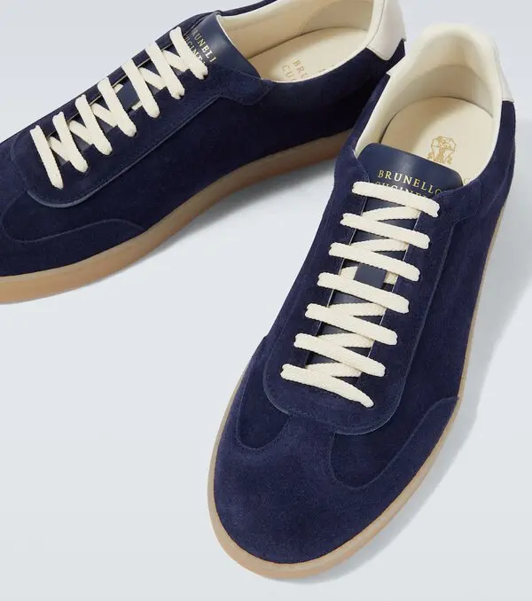Brunello Cucinelli Suede Sneakers - Blue