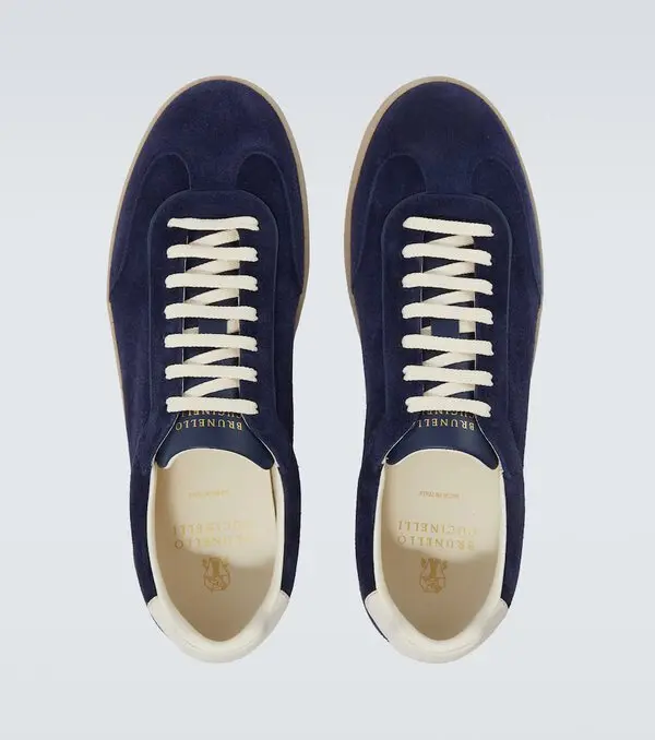 Brunello Cucinelli Suede Sneakers - Blue