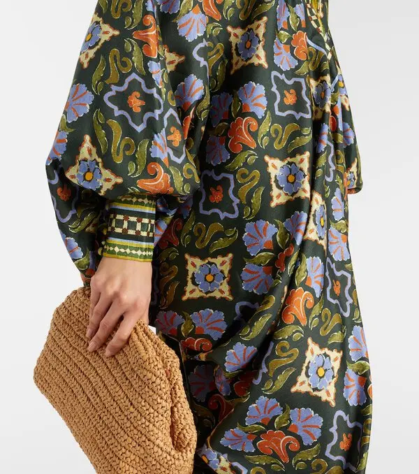 ALEMAIS Alémais Cece Floral Silk Kaftan - Multicoloured