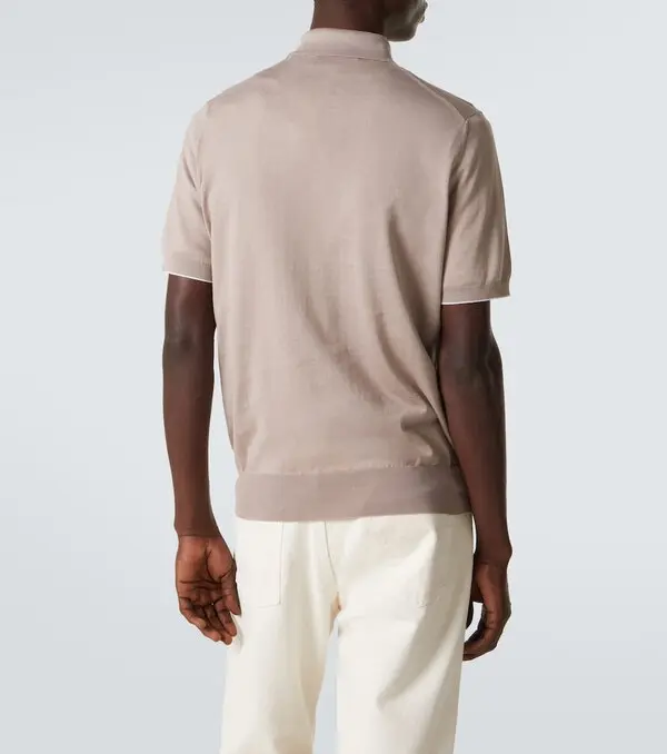 Brunello Cucinelli Cotton Polo Shirt - Beige