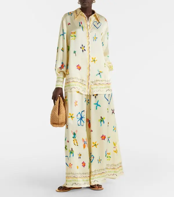 ALEMAIS Alémais Sidi Floral Silk Shirt - Multicoloured