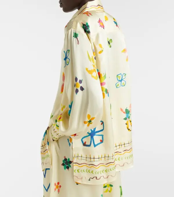 ALEMAIS Alémais Sidi Floral Silk Shirt - Multicoloured