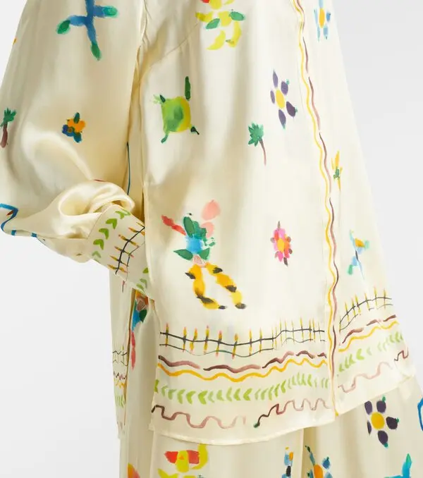 ALEMAIS Alémais Sidi Floral Silk Shirt - Multicoloured