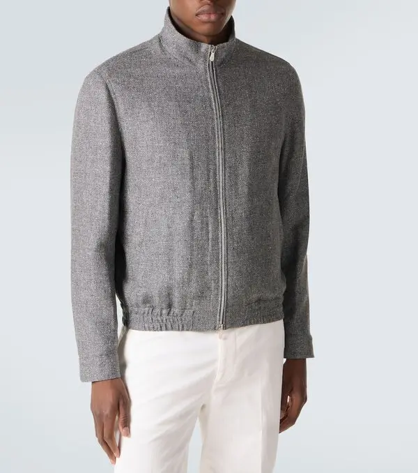 Brunello Cucinelli Silk, Linen, And Wool Jacket