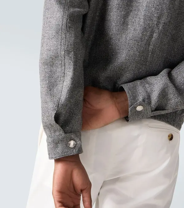 Brunello Cucinelli Silk, Linen, And Wool Jacket