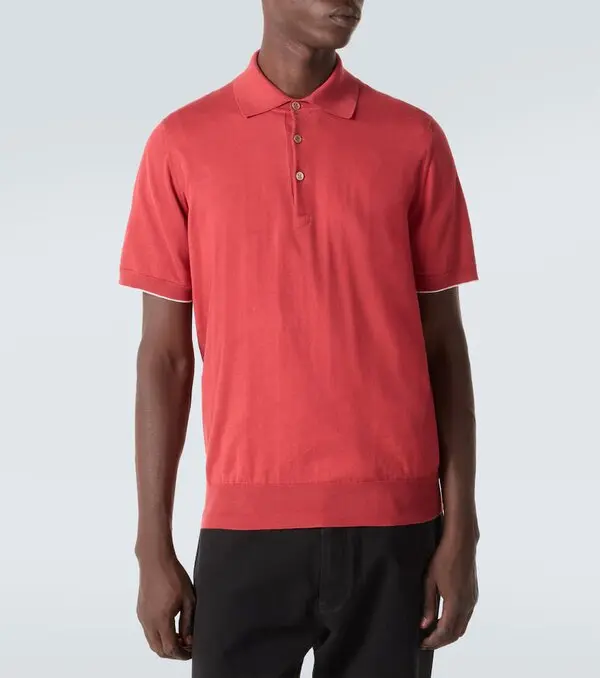 Brunello Cucinelli Cotton Piqué Polo Shirt