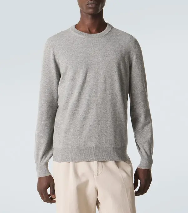 Brunello Cucinelli Cashmere V-neck Sweater - Grey