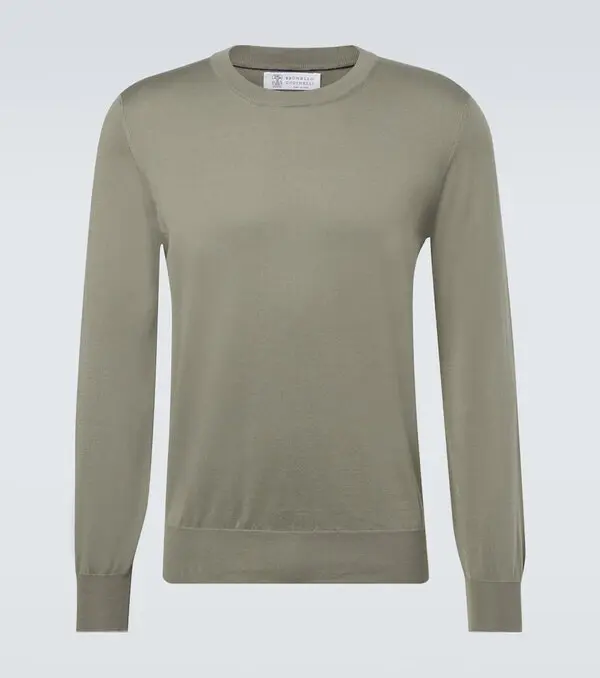 Brunello Cucinelli Cotton Sweater - Green