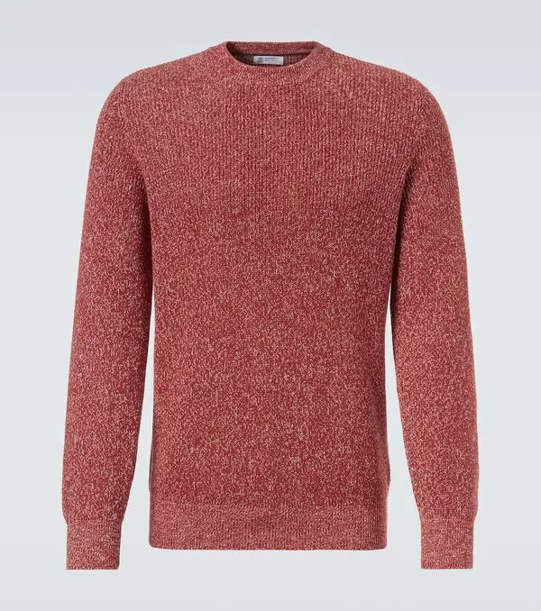 Brunello Cucinelli Cotton Sweater - Red