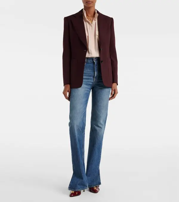 Chloé Wool Gabardine Blazer