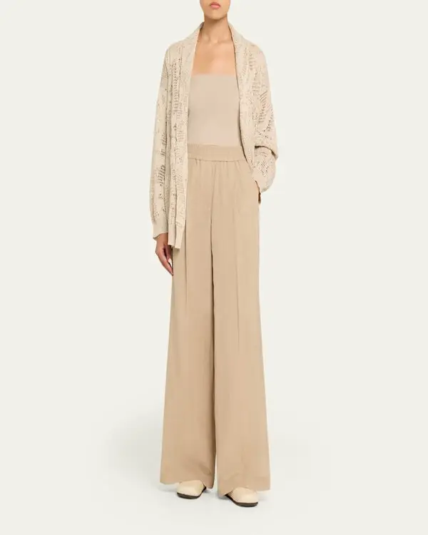 Brunello Cucinelli Strapless Jersey Crop Tube Top - Talc