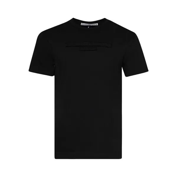 Alexander Wang Distressed Logo Short Sleeve Tee