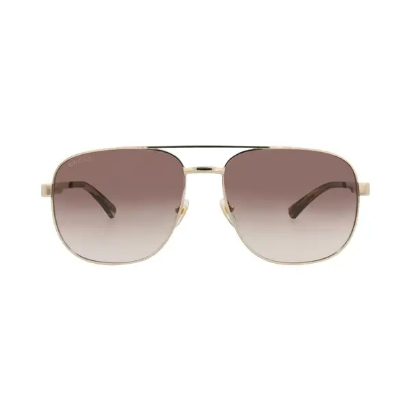 Gucci Aviator-frame Metal Sunglasses - Gold