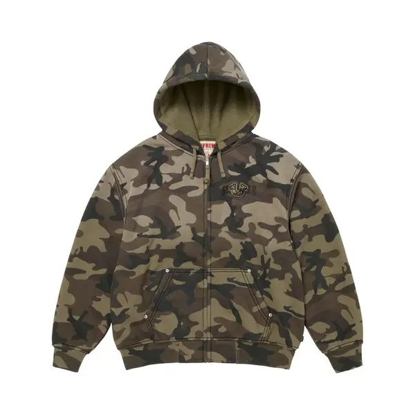 Supreme X True Religion Zip Up Hooded Sweatshirt