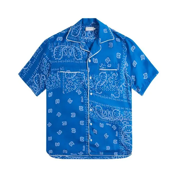 Rhude Bandana Track Shirt - Blue