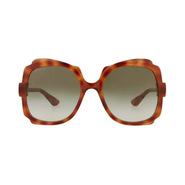Gucci Round-frame Injection Sunglasses - Brown