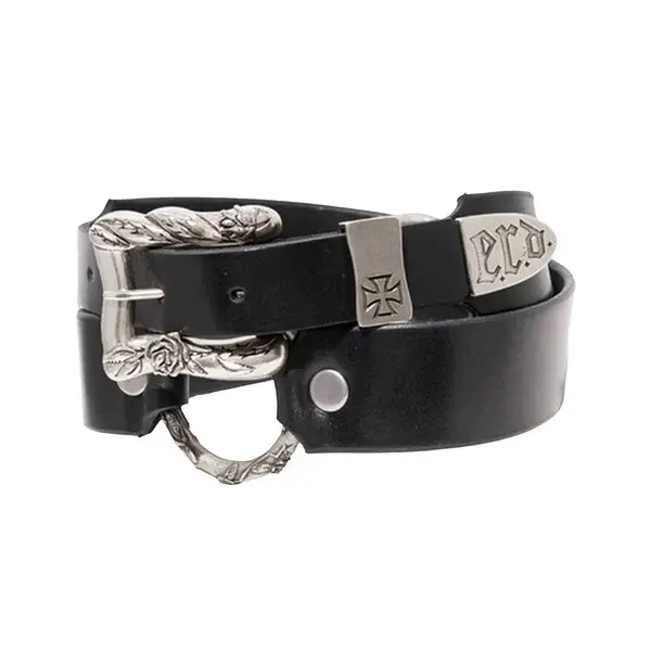 Enfants Riches Déprimés Classic Rose Double Ring Belt - Black