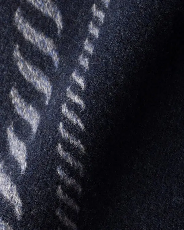 Prada Wool And Cashmere Scarf - Blue