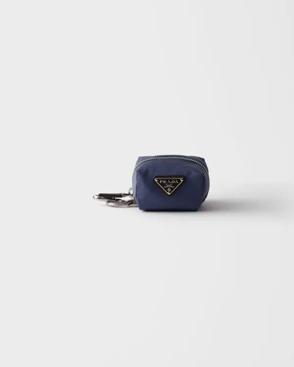 Prada Re-nylon And Leather Mini-pouch - Aviation Blue
