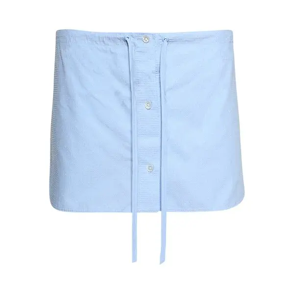 Alexander Wang Hotfix Drawstring Mini Skort - Blue